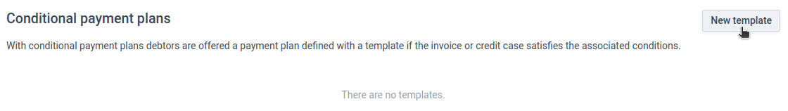 How do I create a conditional payment plan?
