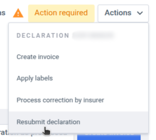What do I do with declarations that require action?